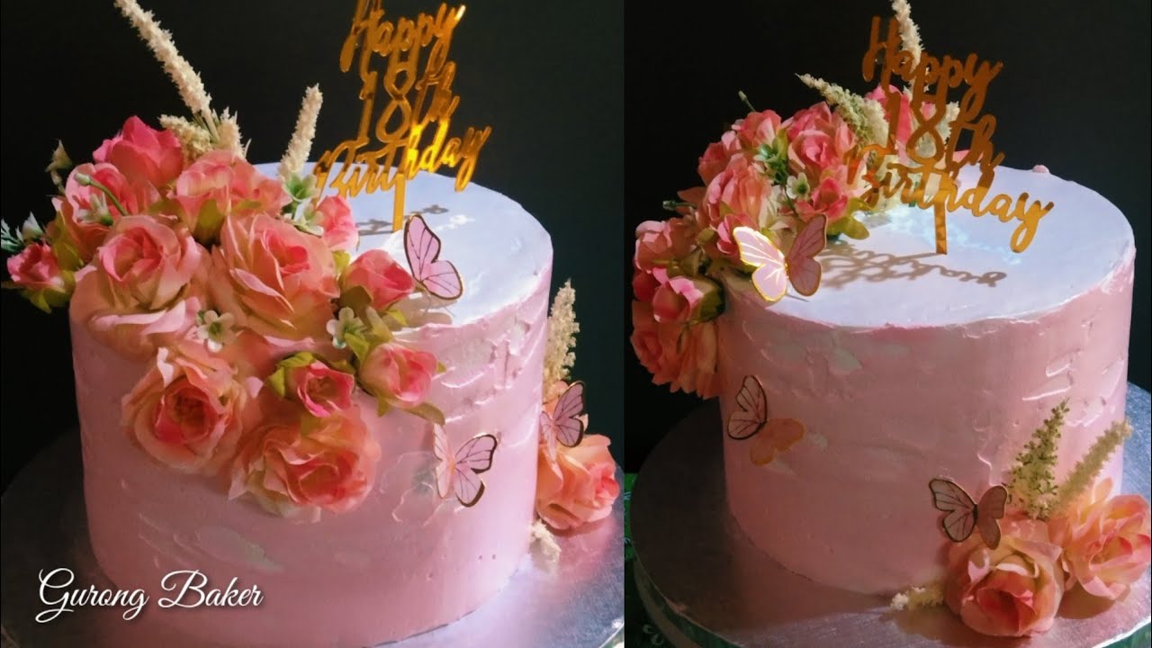 Simple Yet Elegant-Looking Cake Design For A Debutant - YouTube