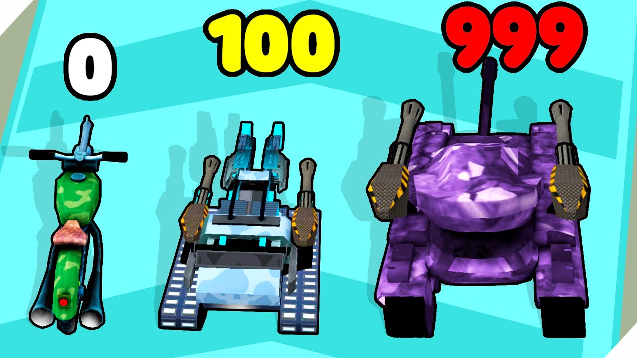 🌞ЭВОЛЮЦИЯ ТАНКА ДЛЯ ПРОХОЖДЕНИЯ ПРЕГРАД Tank N Run Modern Army Race ...