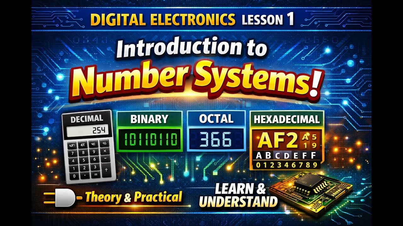Number Systems - Digital Electronics Lesson 1 - YouTube