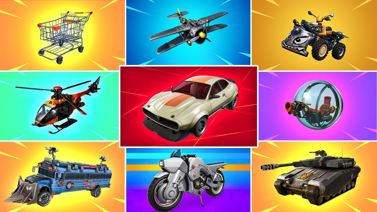 Evolution of All Fortnite Vehicles (Chapter 1 Season 4 - Chapter 4 ...