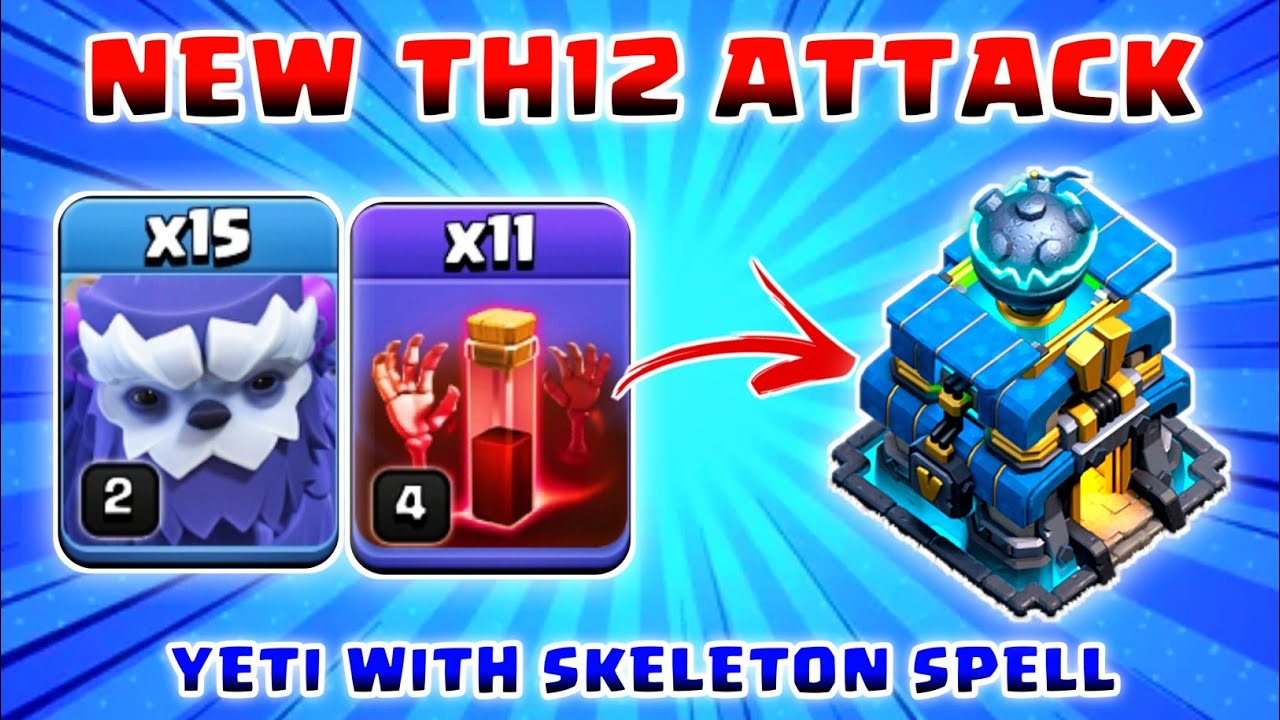 Yeti with Skeleton spell Attack!! - YouTube