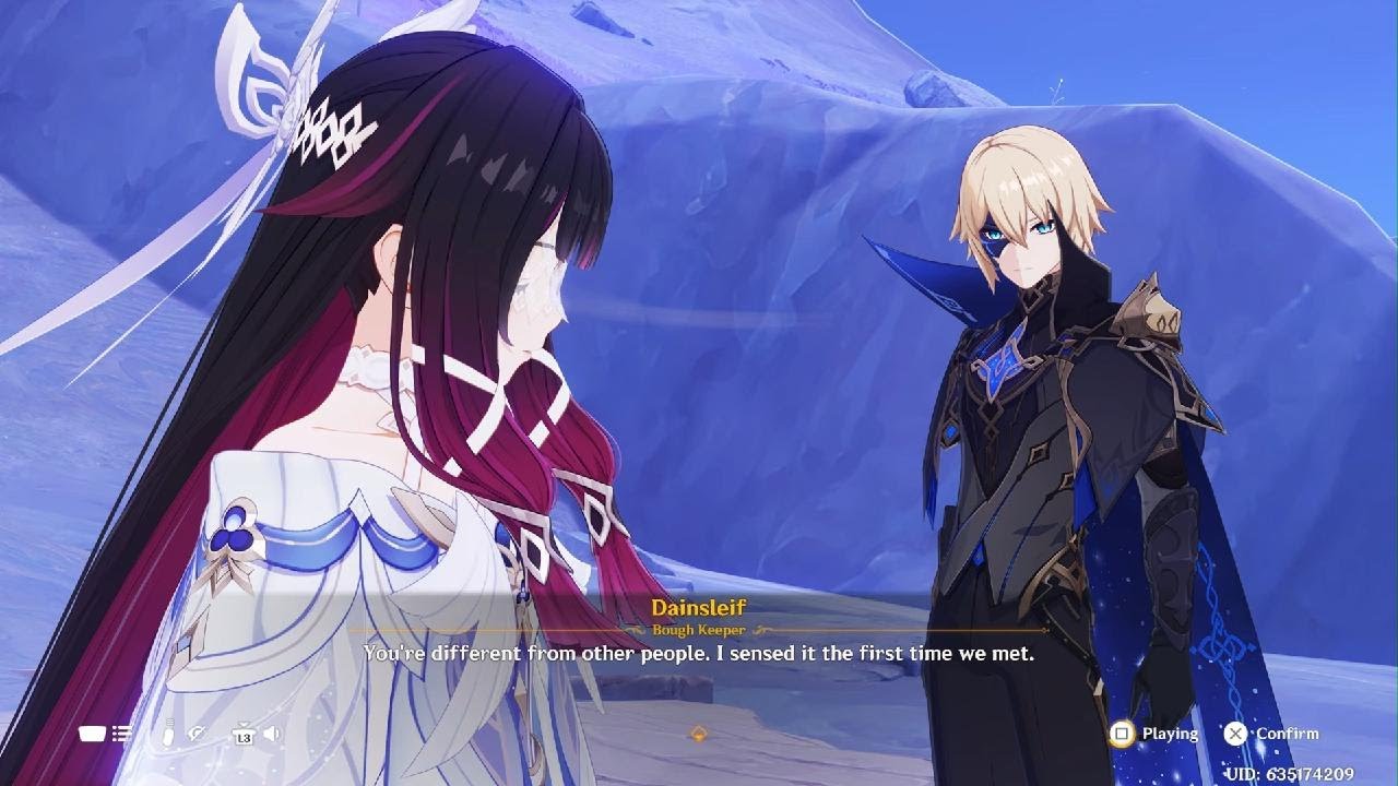 Genshin Impact: Dainself and Columbina's conversation - YouTube