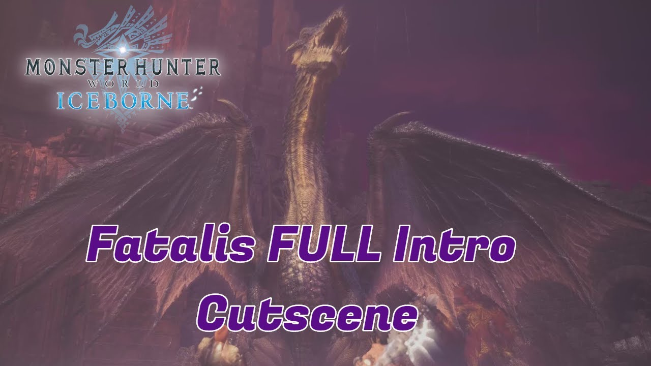 MHW Iceborne Fatalis FULL intro cutscene - YouTube