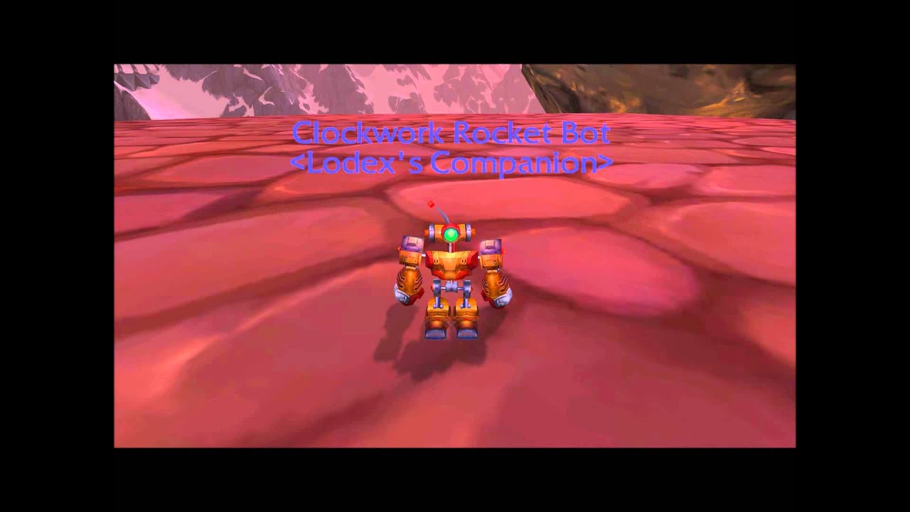 WoW Companions - Clockwork Rocket Bot (Orange & Blue) - YouTube