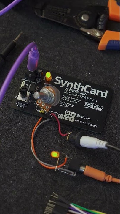 Automation! 🤖I added a CV input to control pulse width on my #synthcard! 🎛🎛🎛 #synthdiy #maker ...