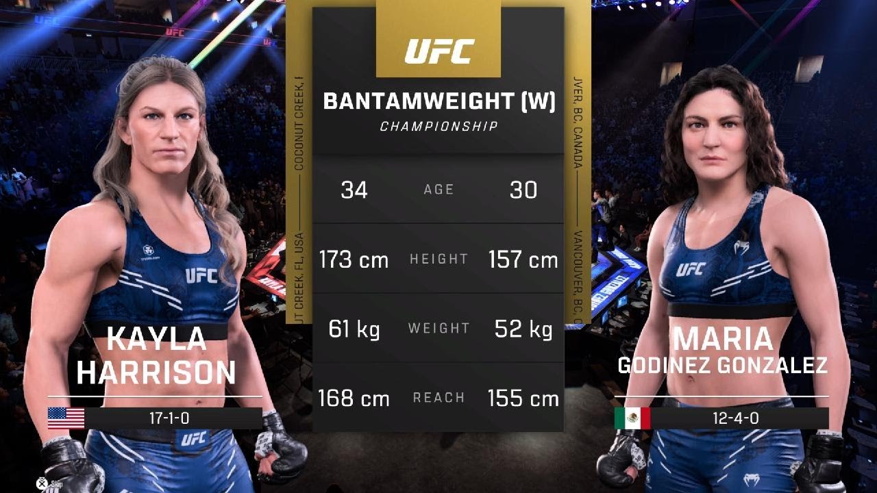 4K "EPIC Showdown! 4K UFC 5: Kayla Harrison vs Maria Godinez Gonzalez ...