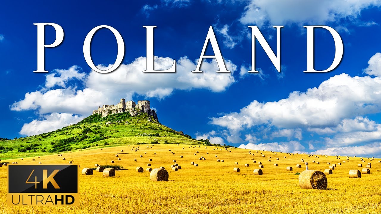 FLYING OVER POLAND (4K UHD) - Soothing Music With Stunning Beautiful ...