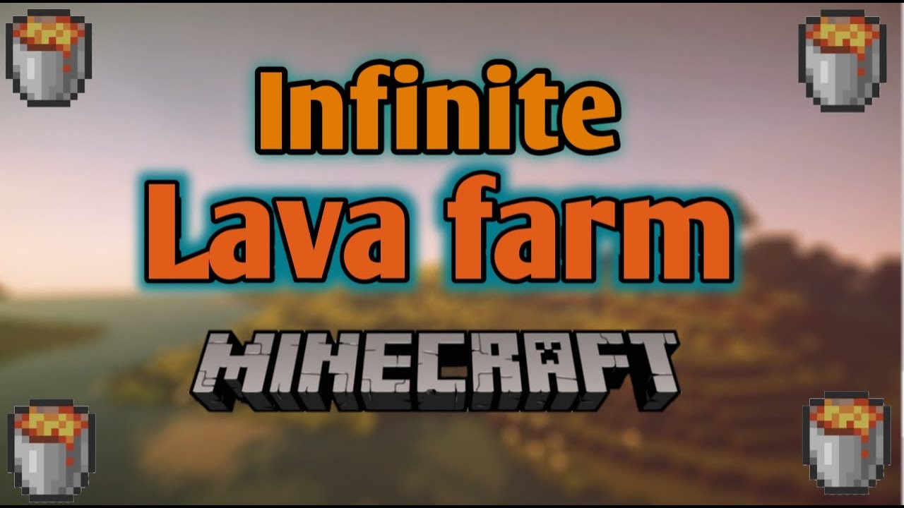How to make infinite lava farm //MCPE //Legend Gaming. - YouTube