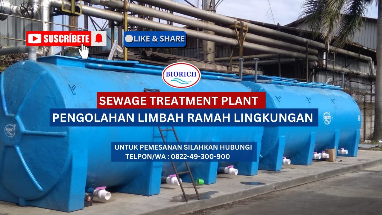 SEWAGE TREATMENT PLANT (STP BIORICH) - YouTube