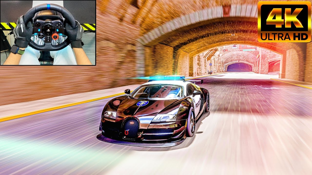 Police chase BUGATTI VEYRON l Forza Horizon5 | LOGITECH G29 4K - YouTube