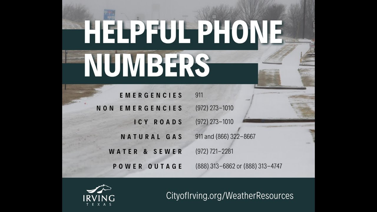 City of Irving Winter Storm Update - YouTube