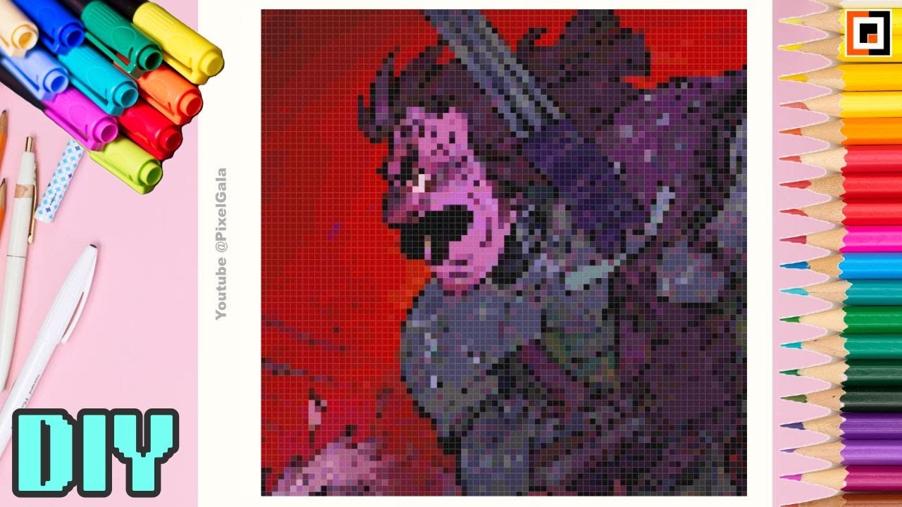 "Tears Of Metal" Pixel Art DIY Pixel by Pixel Guide - YouTube