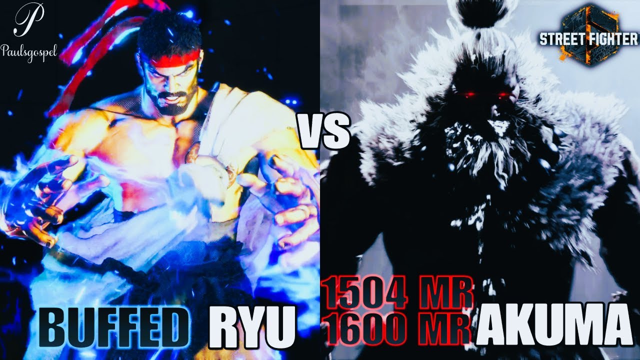 SF6 RYU vs AKUMA (The Shoto Showdown) - YouTube