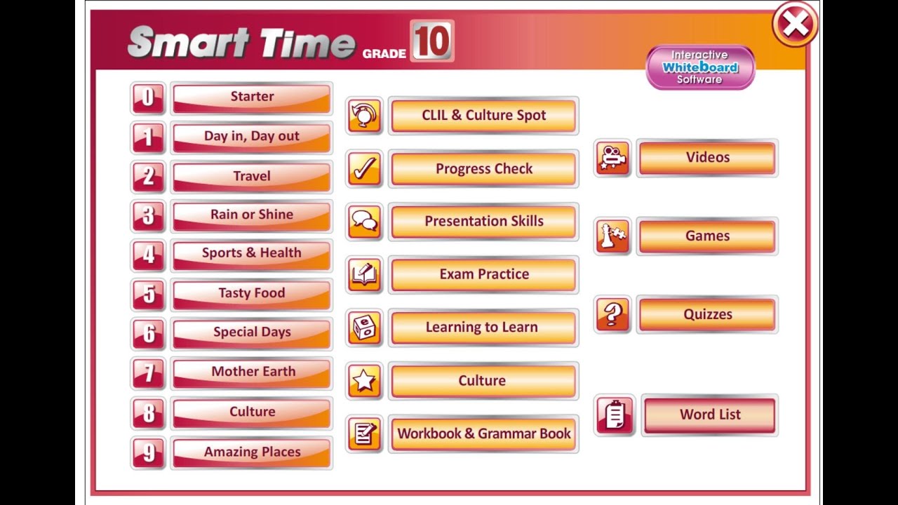 Smart Time 10 demo of IWB software for teachers by Express Publishing ...