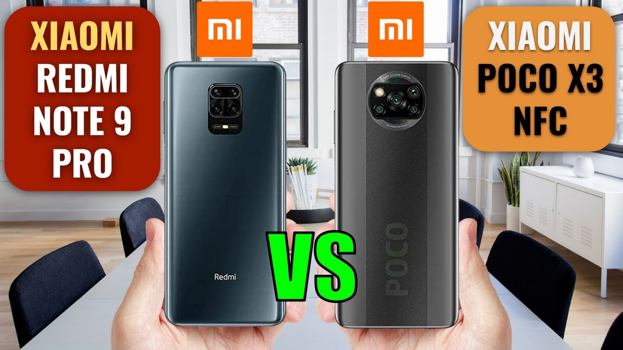 Xiaomi Redmi Note 9 Pro VS Xiaomi Poco X3 NFC - YouTube