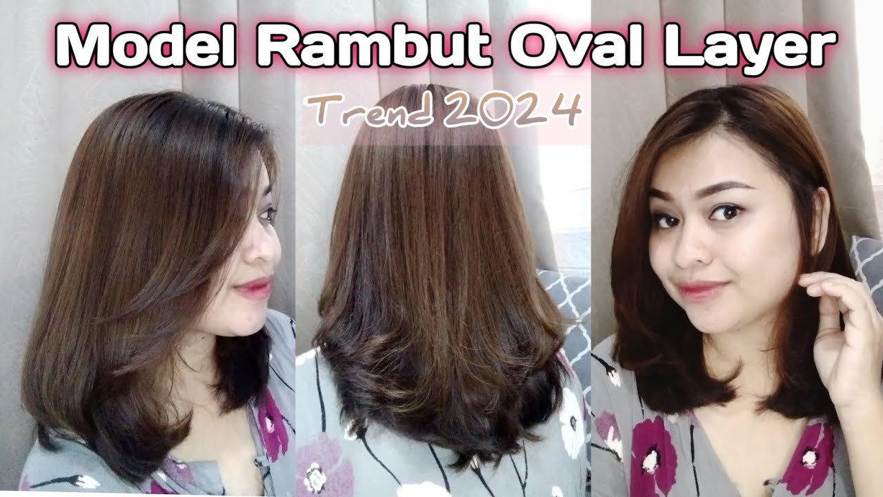 Cara Potong Rambut Sendiri Oval Layer | Rambut Pendek #haircut # ...