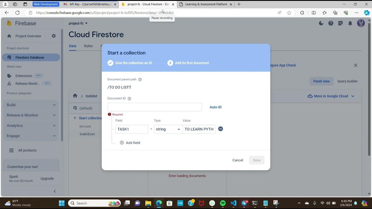 chatbot using telegram chatbot using telegram api and connect it to firestore database - YouTube
