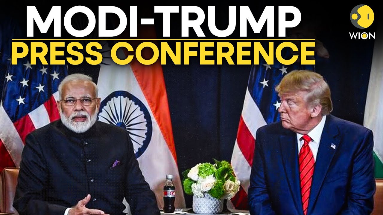 PM Modi Trump LIVE: U.S President Donald Trump Along With Indian PM ...