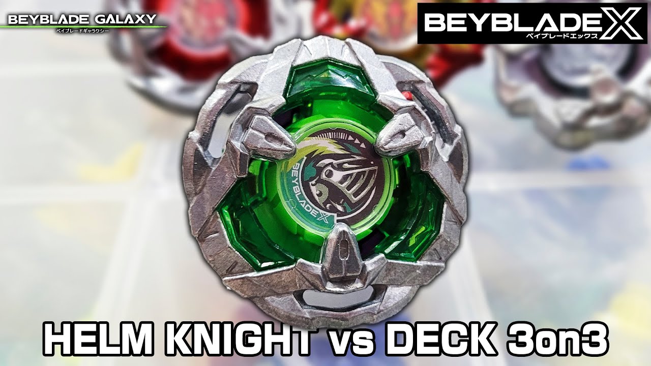 HELM KNIGHT 3-80N enfrenta deck 3on3 da Hasbro [Beyblade X ベイブレードX ...