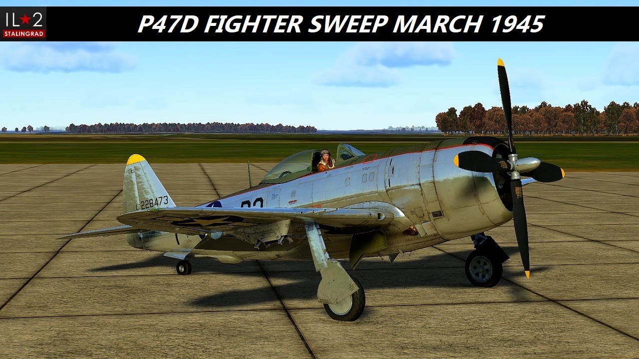 iL-2 Great Battles P47 Single Player Fighter Sweep March 1945 4K UHD ...