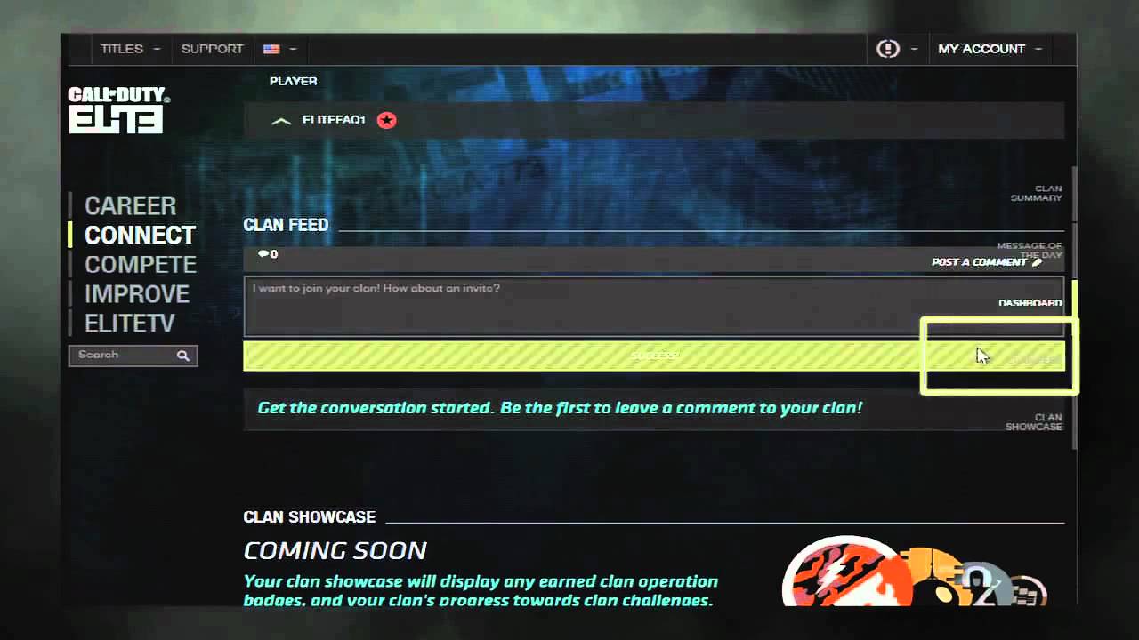 Call of Duty ELITE - How do I join a Clan? Trailer - YouTube