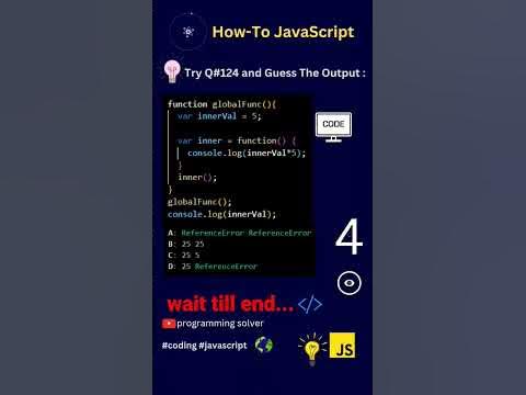 How To Code JavaScript Q#124, Try Solve & Guess The Output #shorts #coding #programming # ...