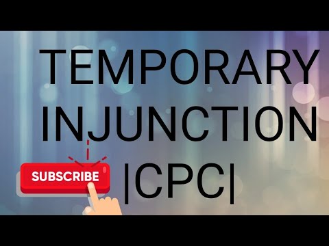 Temporary Injunction |CPC| - YouTube