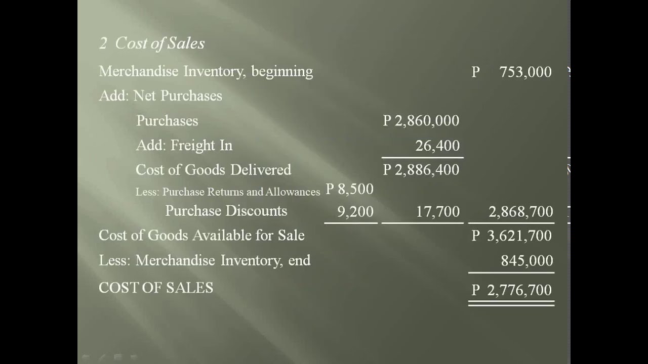 Part 2 - How to Prepare Financial Statements of a Merchandising ...