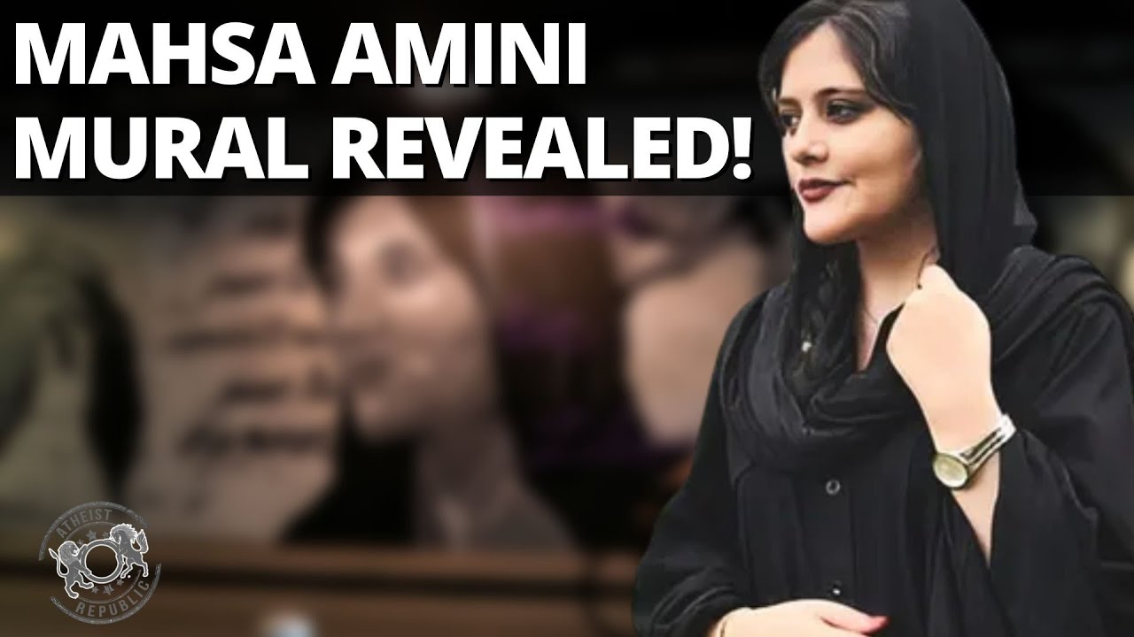 Mahsa Amini Mural Revealed! - YouTube