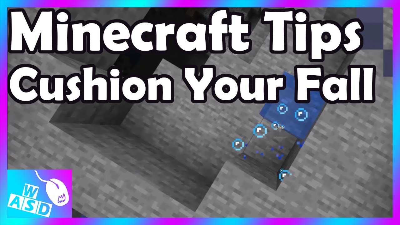 Minecraft Tips - Cushion Your Fall - YouTube