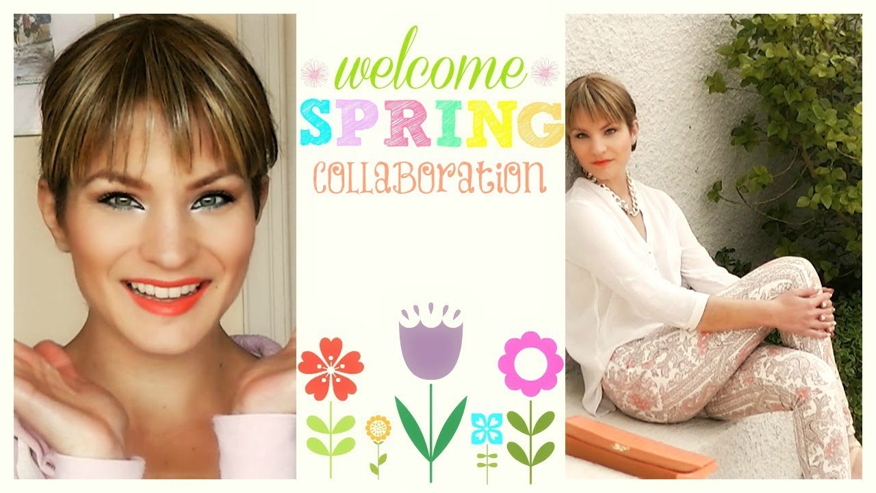 Welcome Spring (Collab) | Make-up & Outfit Idea - YouTube