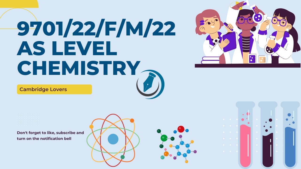 A levels Chemistry 9701 Paper 22 | February/March 2022 | 9701/22/f/m/22 ...