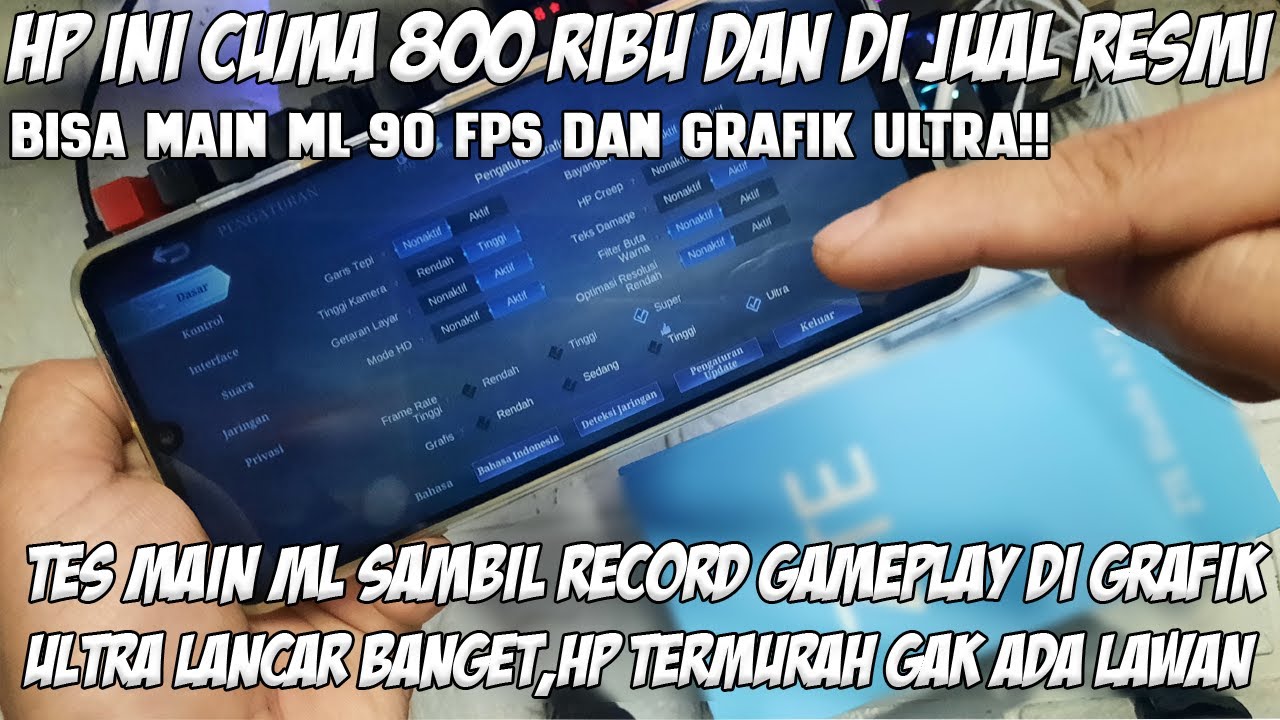 HP MURAH 800 RIBUAN SEPK GAMING BISA GRAFIK ULTRA DAN FRAME RATE SUPER ...