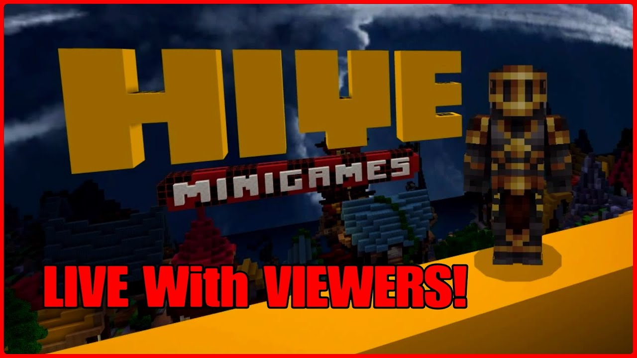 Minecraft Hive LIVE With VIEWERS! - YouTube