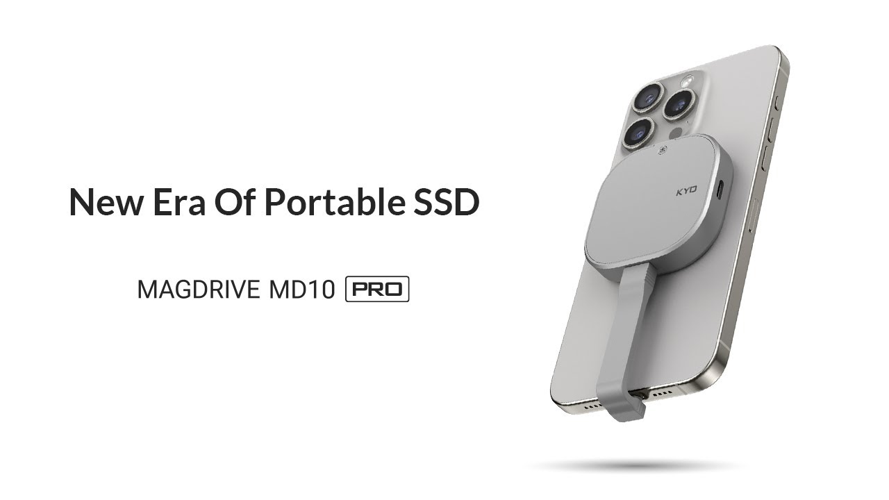 KYO MAGDRIVE MD10 PRO Magnetic Portable SSD 10Gbps - YouTube
