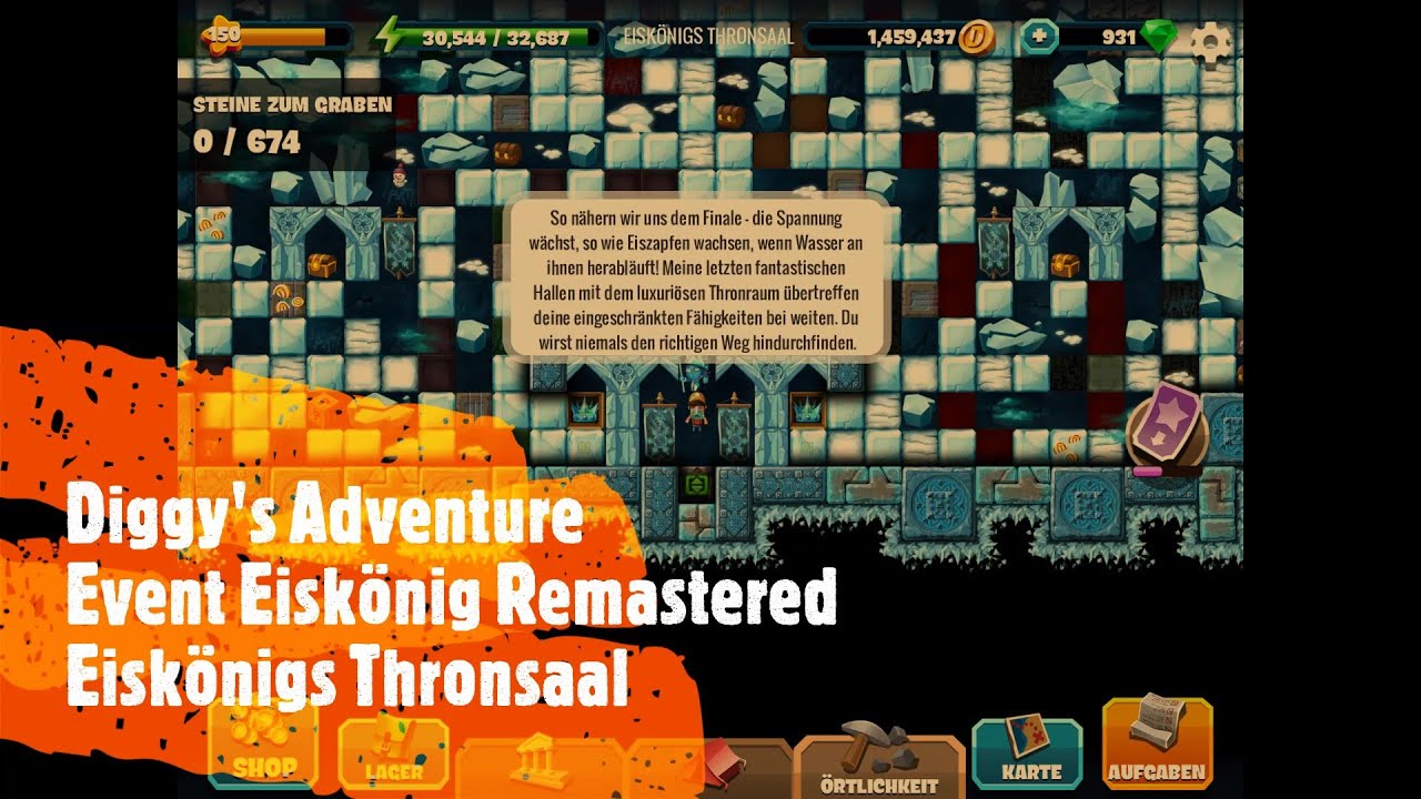 Diggy's Adventure | Event Eiskönig Remastered #4 | Eiskönigs Thronsaal ...