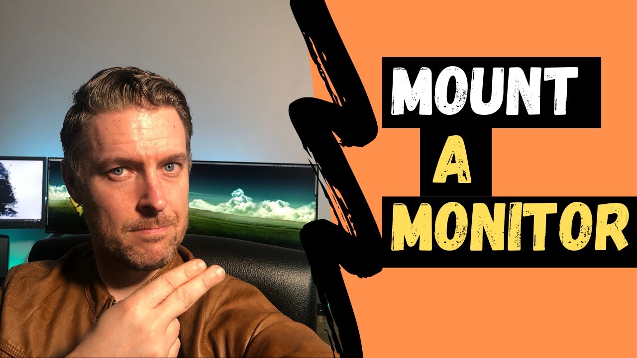 How to MOUNT MONITOR to your Desk | Vesa Mount Setup Guide - YouTube