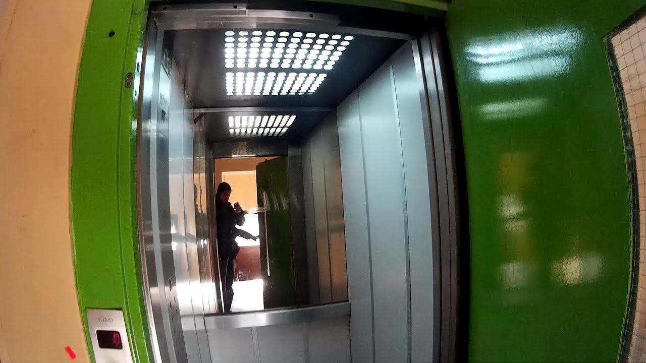 (MP) MacPuarsa traction elevator @ Hetmańska 106 & 102, Poznan, Poland ...