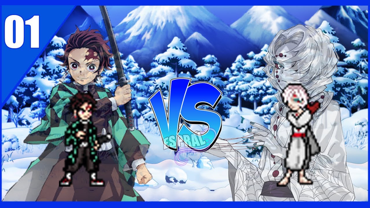 Tanjiro vs Rui (Episódio 19) - Animação em Sprite - YouTube