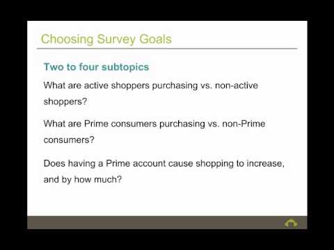 Survey Design Tutorial Part 1: Choosing a Survey Goal - YouTube