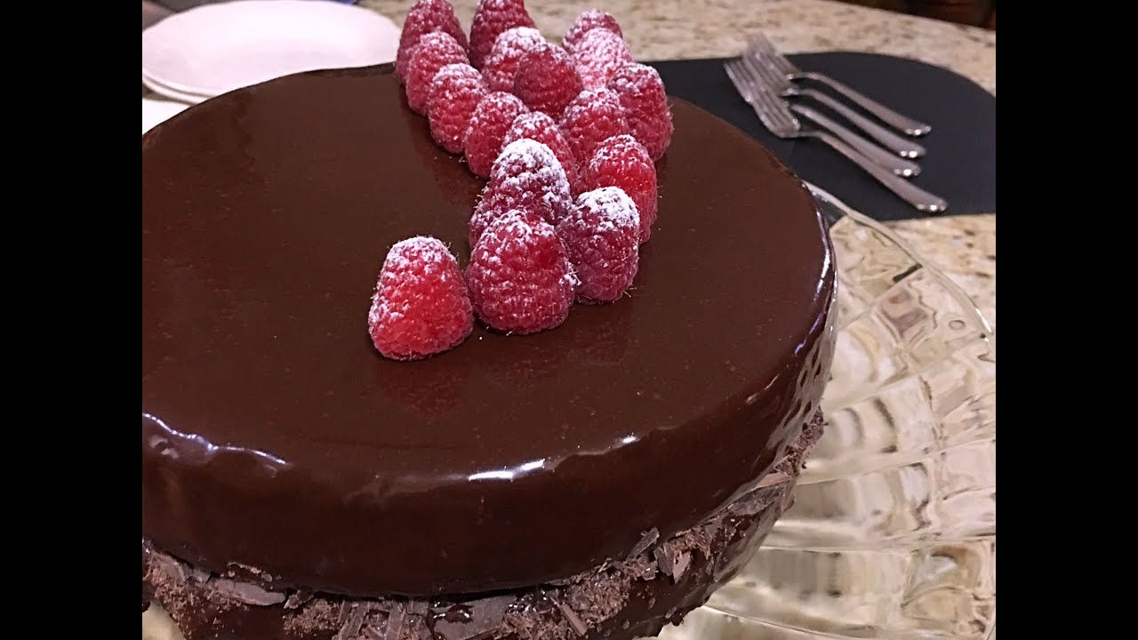 Chocolate Raspberry Cake with a Mirror Glaze Recipe • Episode 195 - YouTube