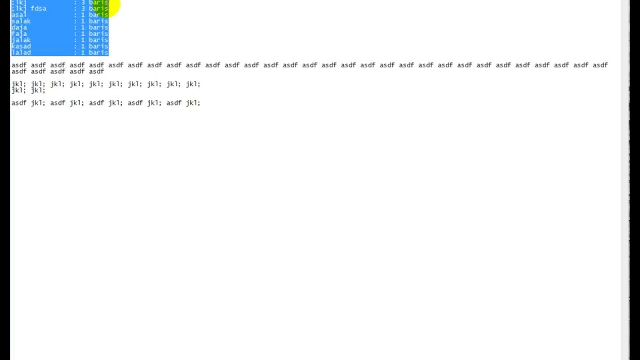3. Mengetik Dasar Huruf asdf jkl; - YouTube