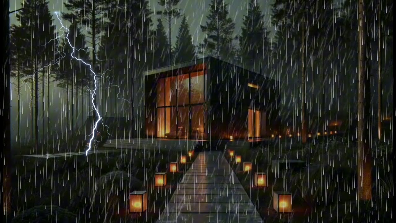 The Sound of Heavy Rain with Very Loud Thunder Can Make Your Sleep Much ...