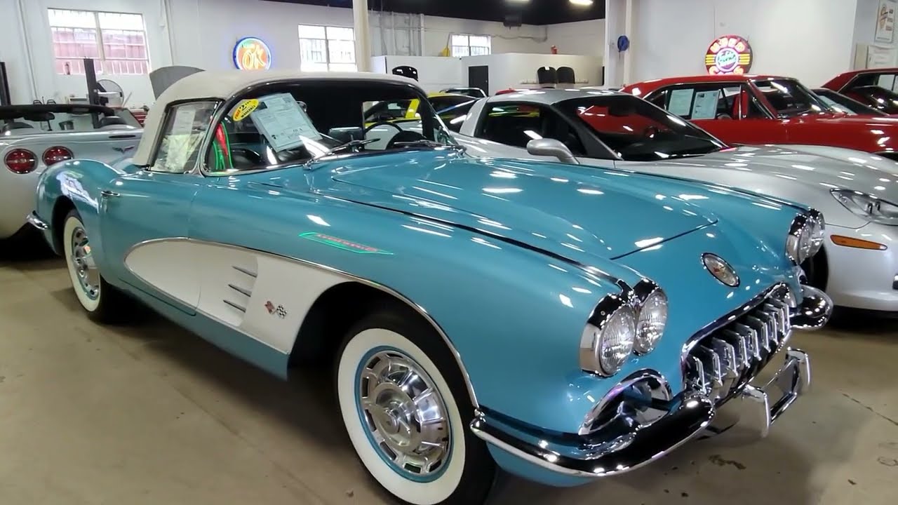 1960 Blue Corvette