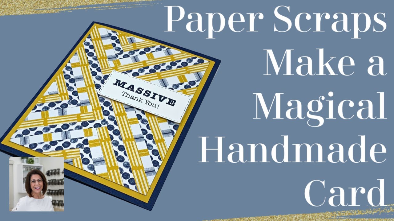 Paper Scraps Work Like Magic for this Easy Handmade Card - YouTube