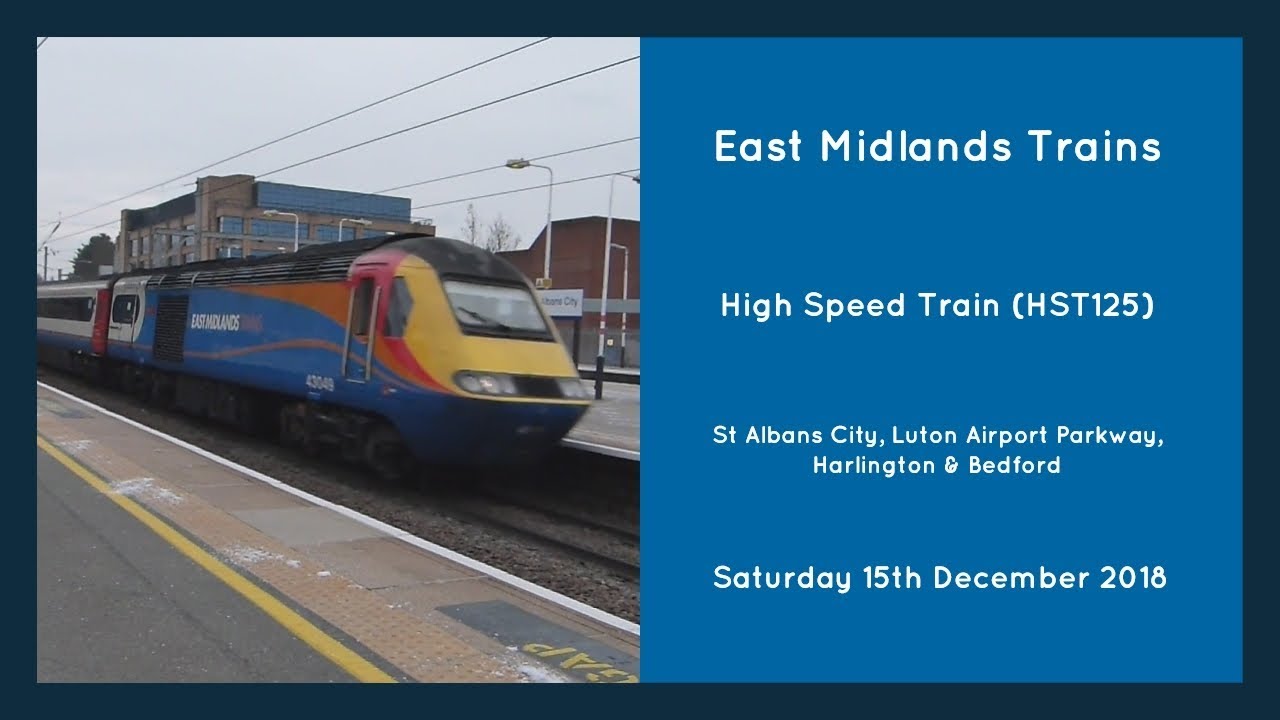 East Midlands Trains HST125's along the Midland Main Line | Saturday ...