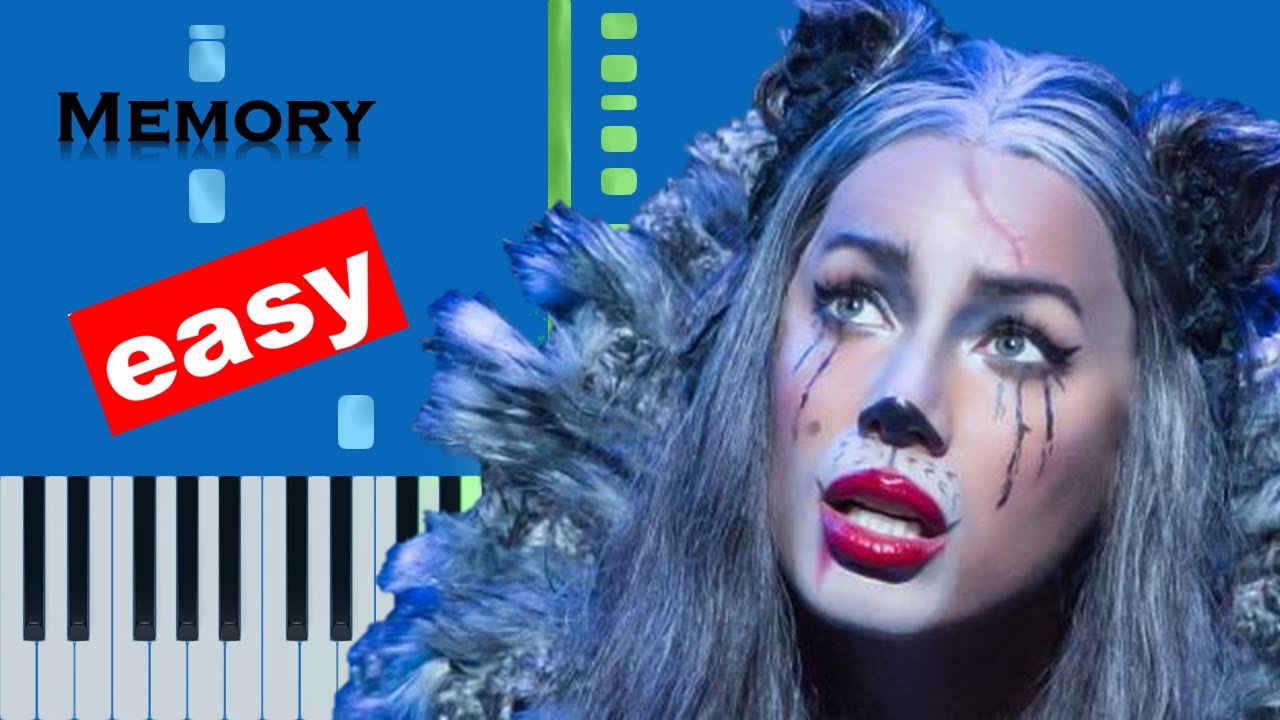 Cats Musical - Memory (Slow Easy Big) Piano Beginner Tutorial - YouTube