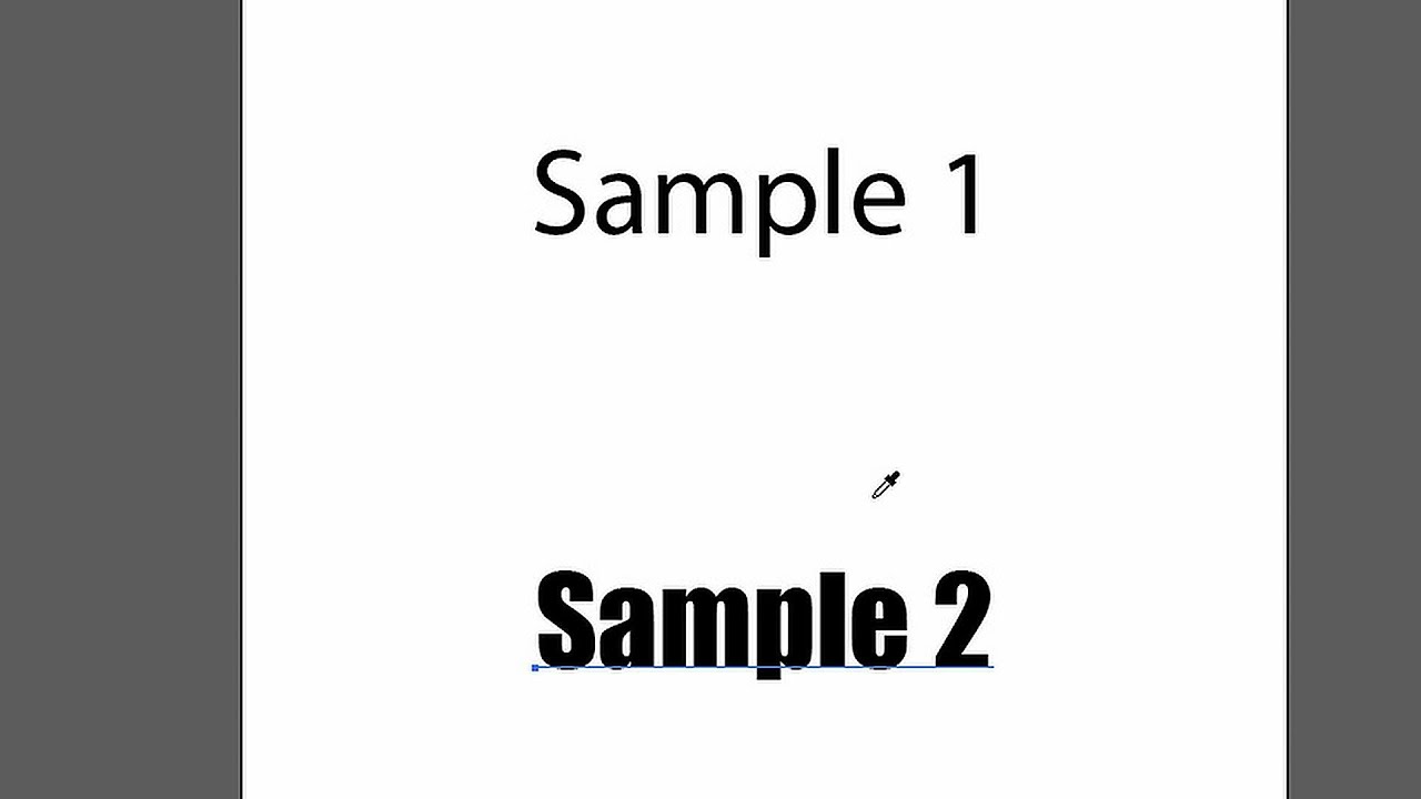 How to Sample Text Format | Adobe Illustrator - YouTube