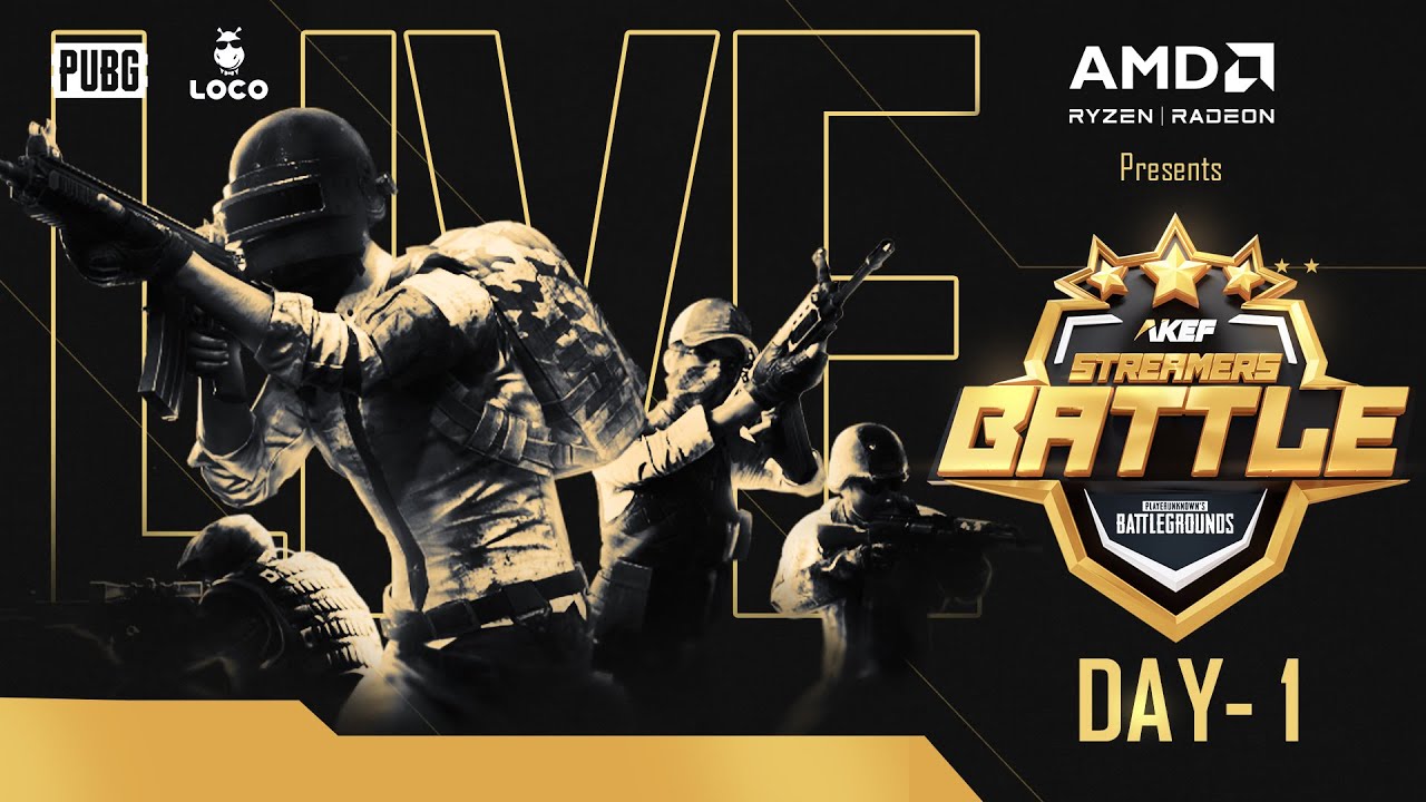 PRO POV AKEF Streamers Battle S5 | PUBG | Day 1 | KILLUAA LIVE - YouTube