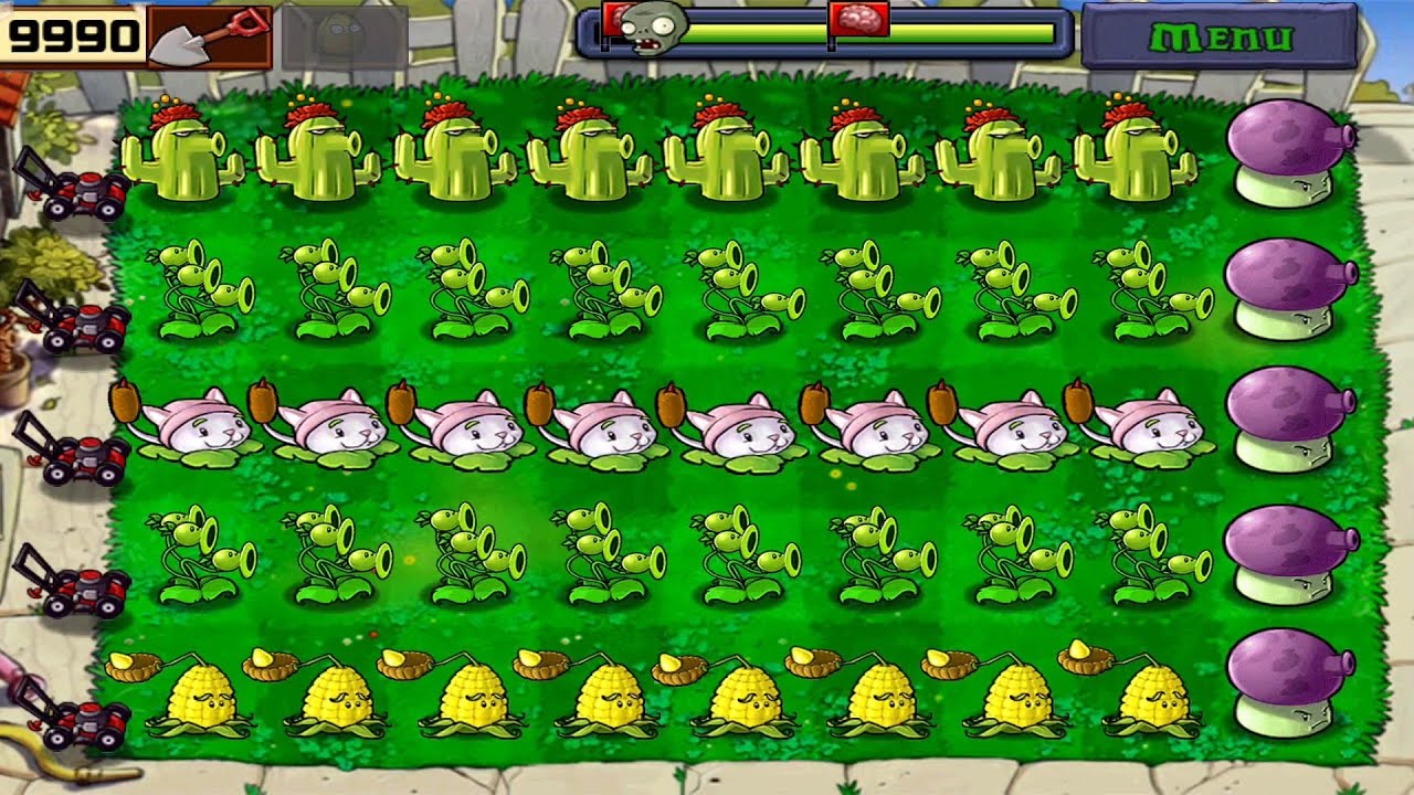Plants vs Zombies • Adventure Day Level 3/4 • Full Walkthrough HD ...